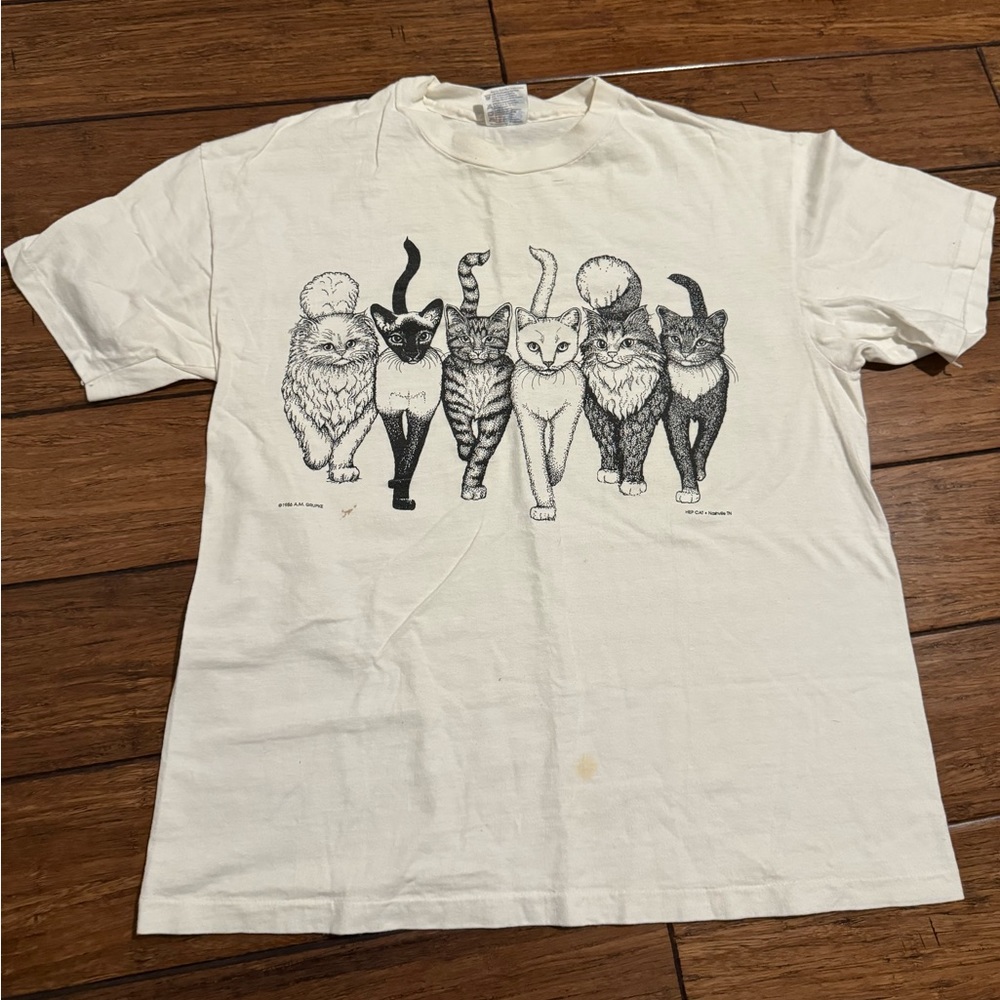 Vintage 1986 Hep Cat Single Stitch Tee - Gem